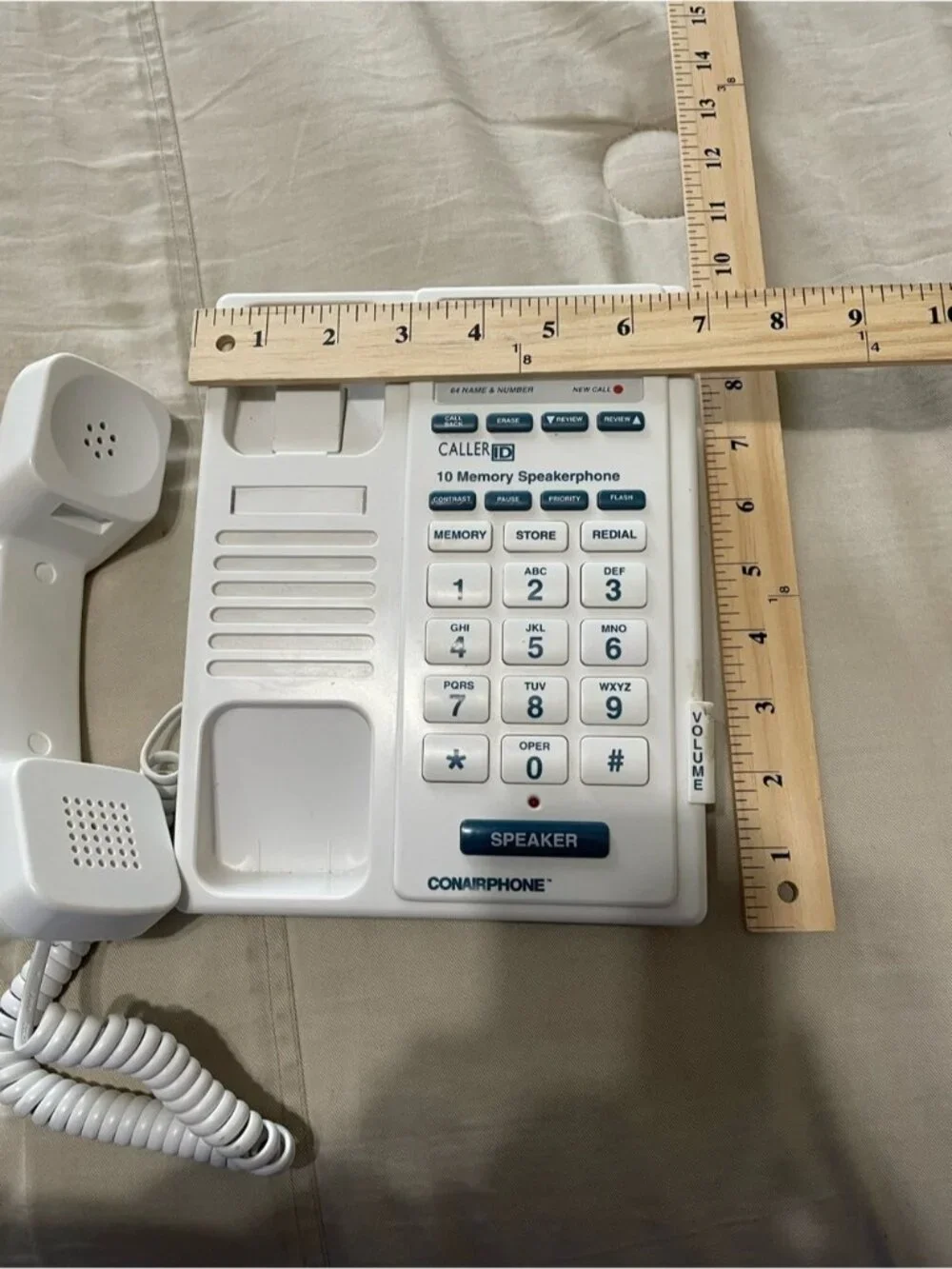 conairphone | Other | Vintage Conairphone White Speakerphone Desk Phone ...